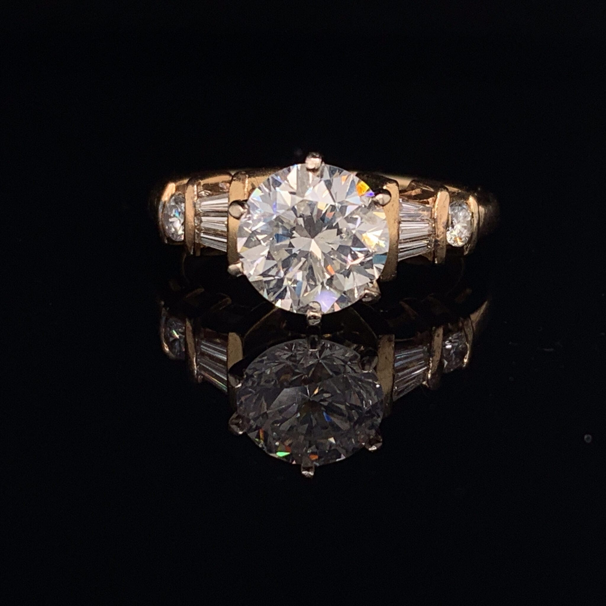 14k Yellow Gold Engagement Ring | Yellow Gold Solitaire Engagement Ring