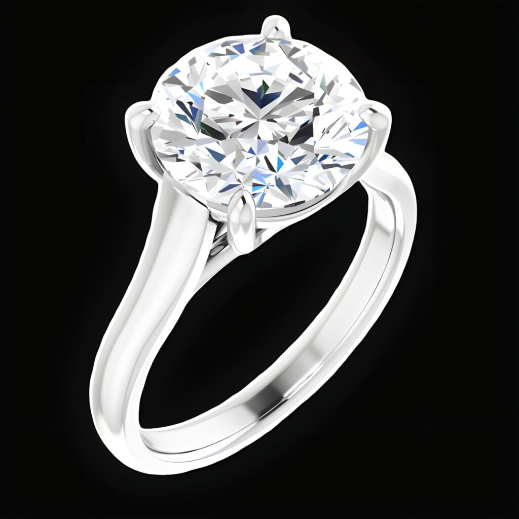 Cushion Solitaire Engagement Ring | Round Solitaire Engagement Ring